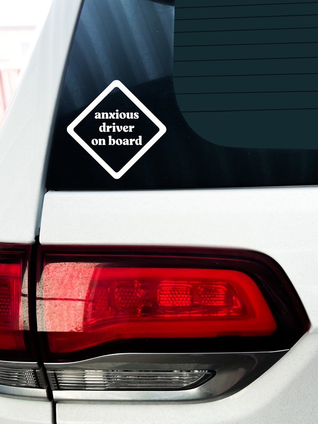 Anxious Driver on Board (decal) - Etsy