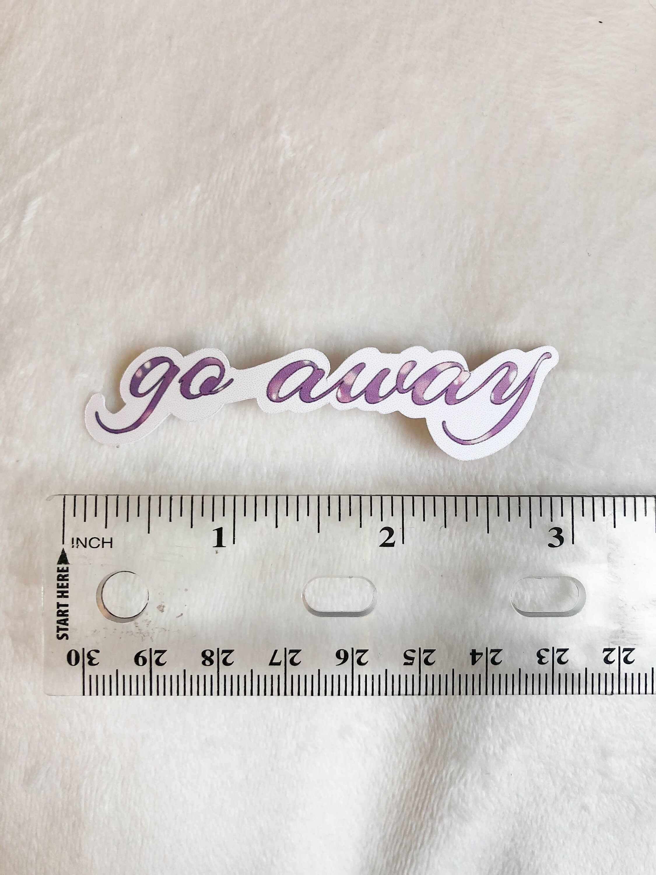 Go Away sticker - Etsy