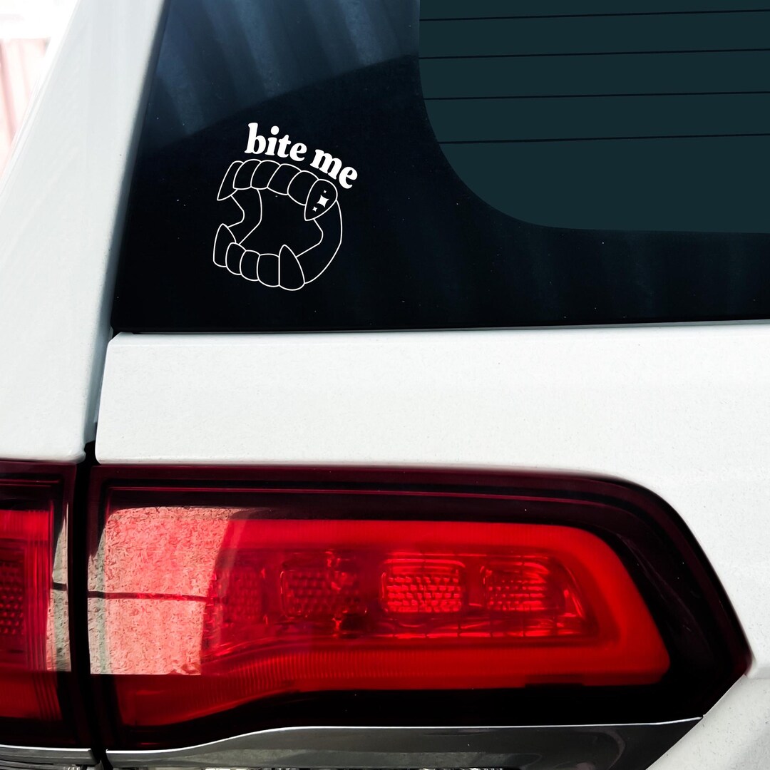 Bite Me (decal) - Etsy
