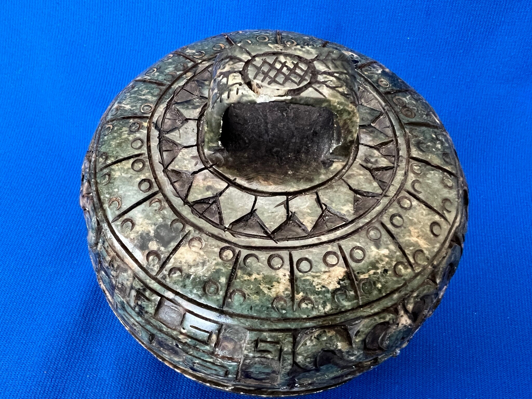 Chinese Old Jade Carving Ruyi Pattern Tribute Ding Bowl - Etsy