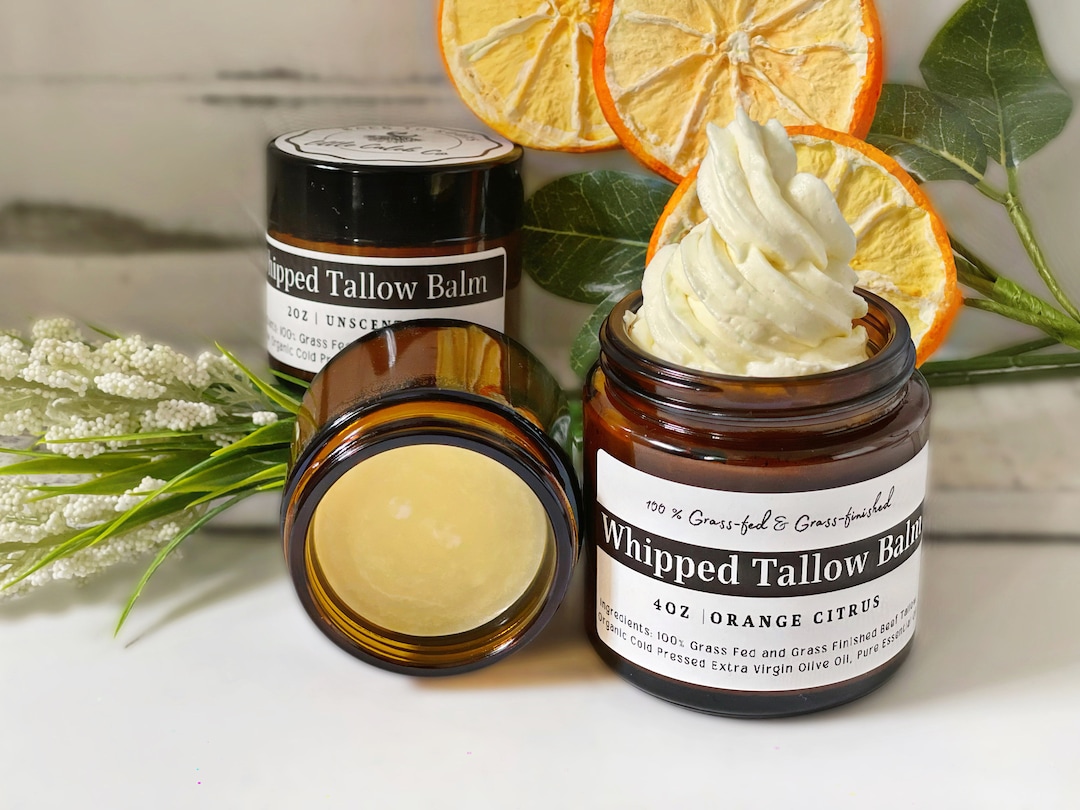 Tallow Balm Organic 100 Grass Fed Grass Finished Whole Body