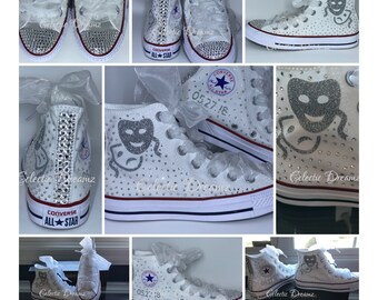 Blinged out converse | Etsy