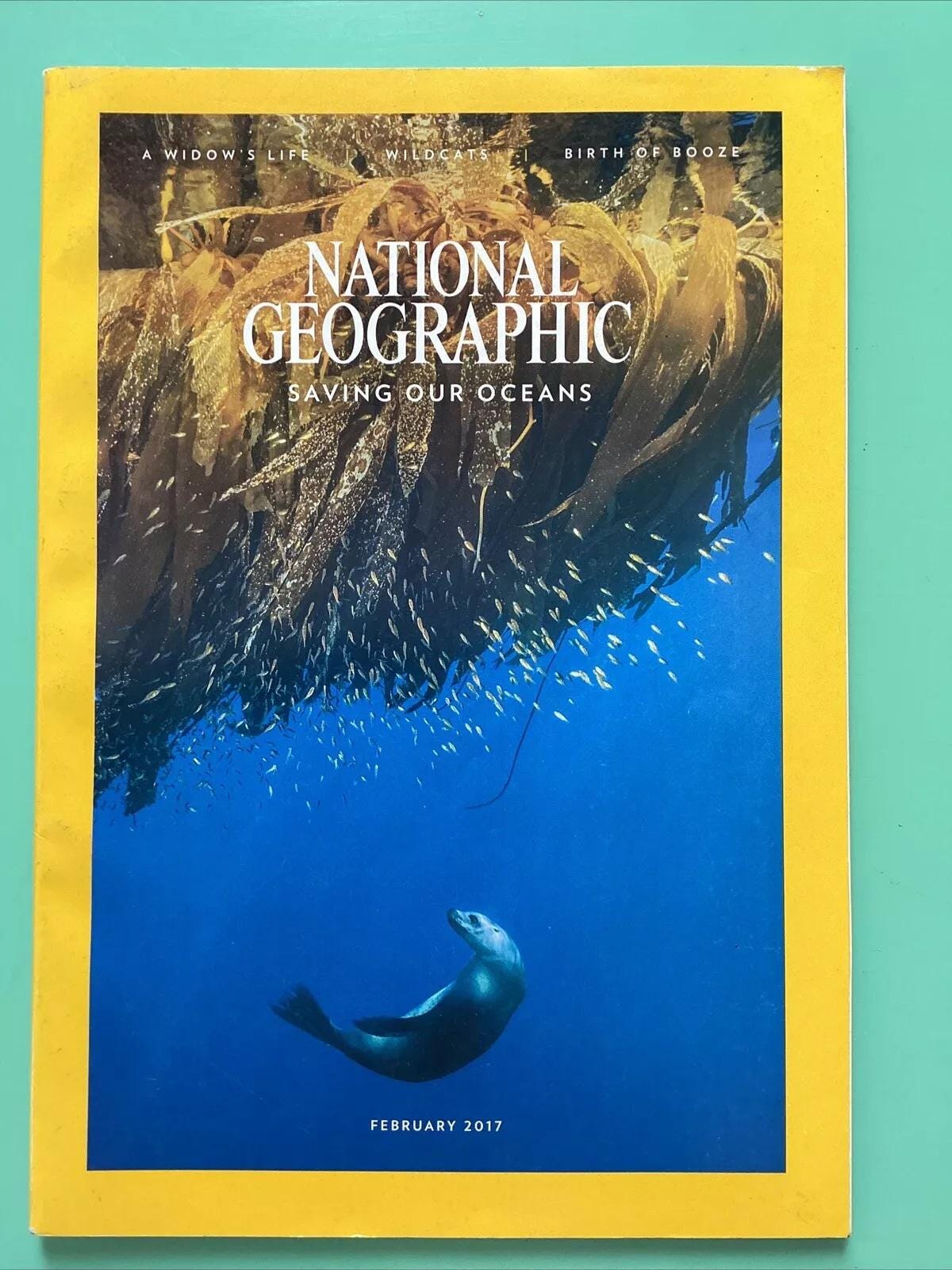National Geographic Magazine February 2017 Saving Our Oceans - Etsy