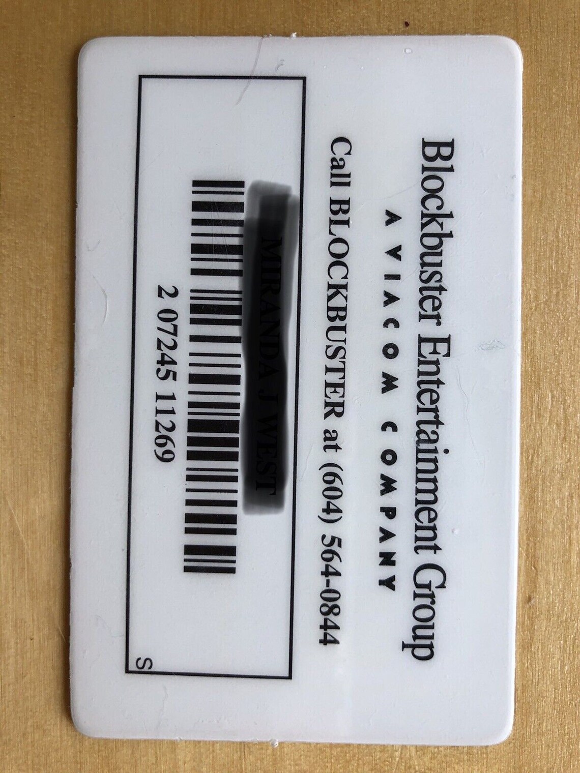 Canadian Blockbuster Membership ID Card, Vintage, Rare Vintage ...