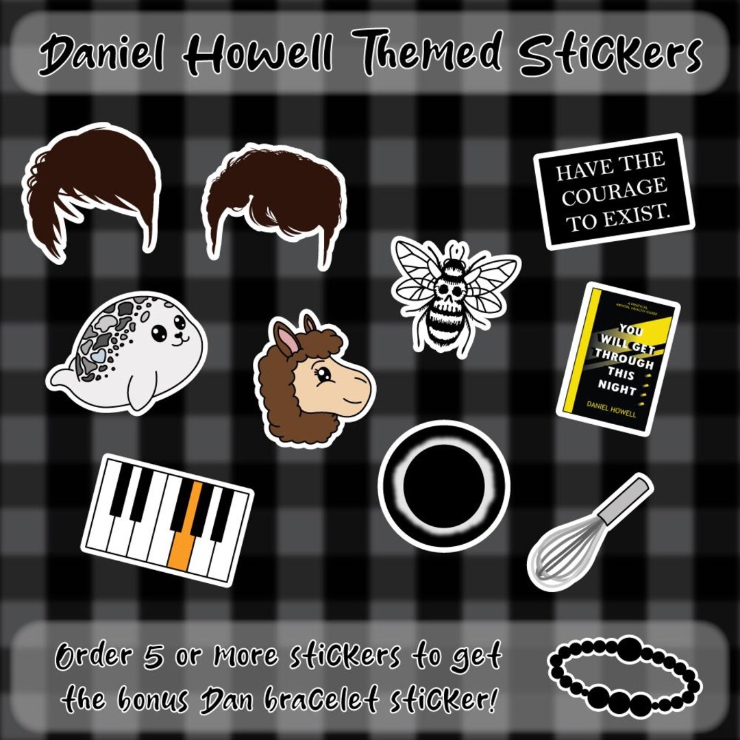 Daniel Howell Themed Stickers - Etsy