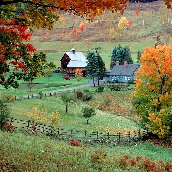 Farm in Fall Photography - Etsy