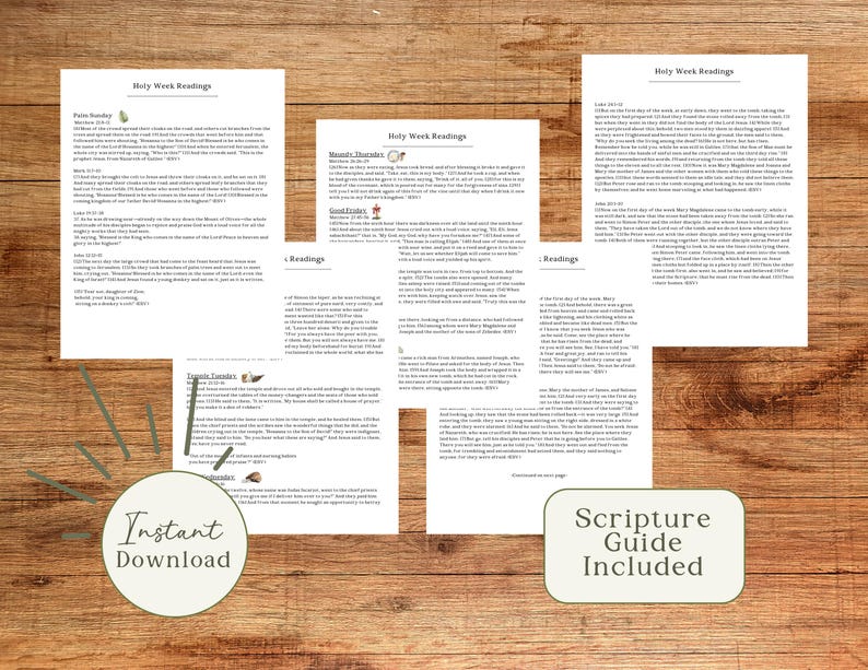 Holy Week Pendant Banner - Journey to the Cross - Easter Activity - Etsy