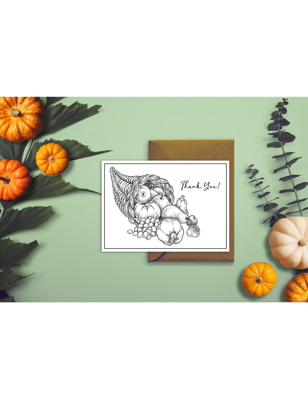 Color a Thank You Note for Thanksgiving Hostess and Teacher Notes ...