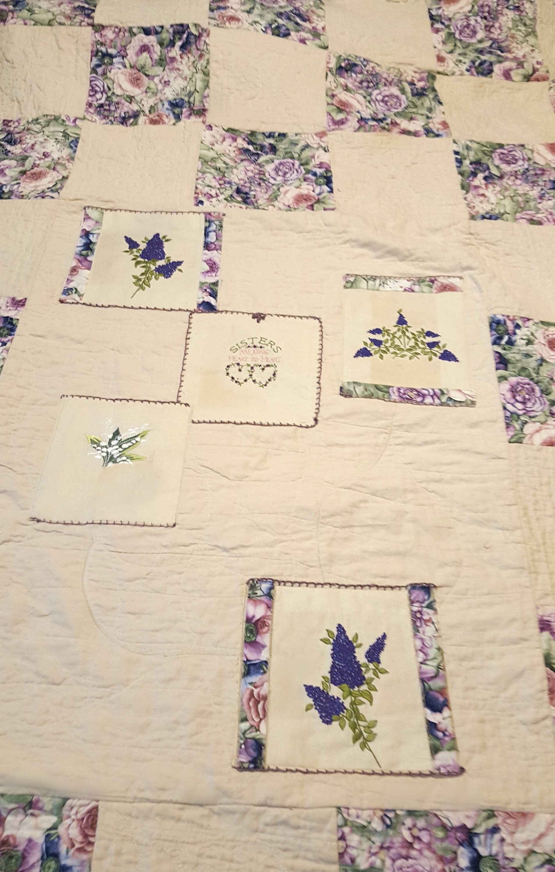 Shabby Chic Sphynx Quilt With Brazilian Embroidery - Etsy