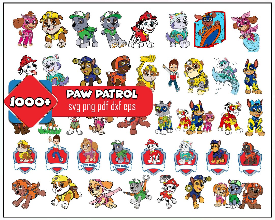 Bundle Dog Puppy Svg, Paw Png Bundle, Paw Vector Png, Paw Dog Cartoon ...