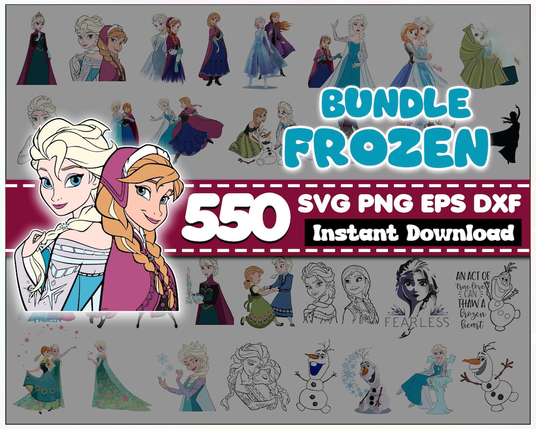FROZEN SVG Bundle, FROZEN Svg Files for Cricut, Frozen Clipart ...