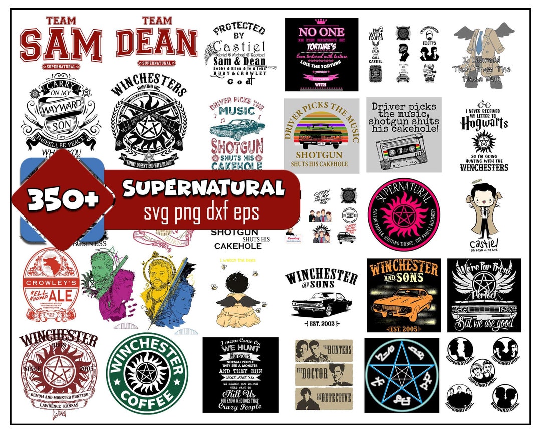 Supernatural Svg, Supernatural Team Svg, Supernatural Png Files, Svg ...