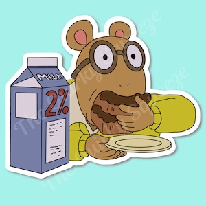 Arthur Show Inspired Waterproof Vinyl Stickers, Nostalgic TV Stickers ...