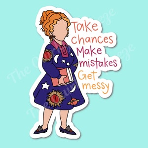 School Bus, Miss Frizzle Inspired Waterproof Vinyl Stickers - Etsy