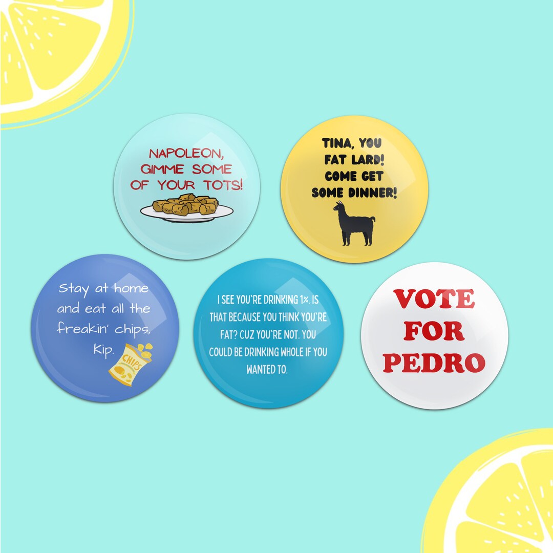 Vote for Pedro Inspired Pinback Buttons - Etsy