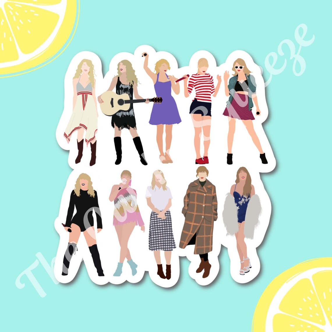 Taylor Swift Eras Vinyl Waterproof Sticker - Etsy