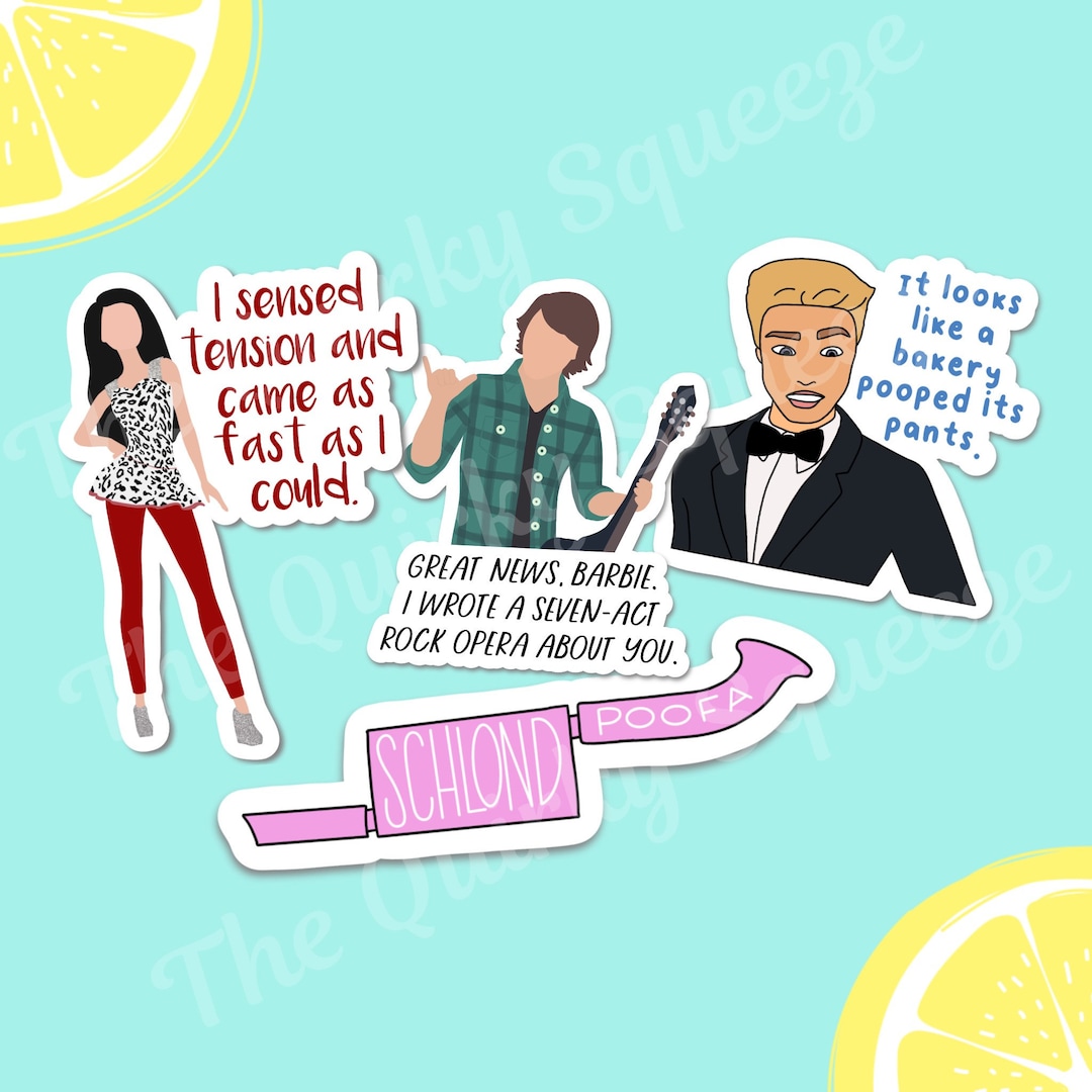 Life in the Dreamhouse Waterproof Vinyl Stickers, Schlond Poofa Sticker ...