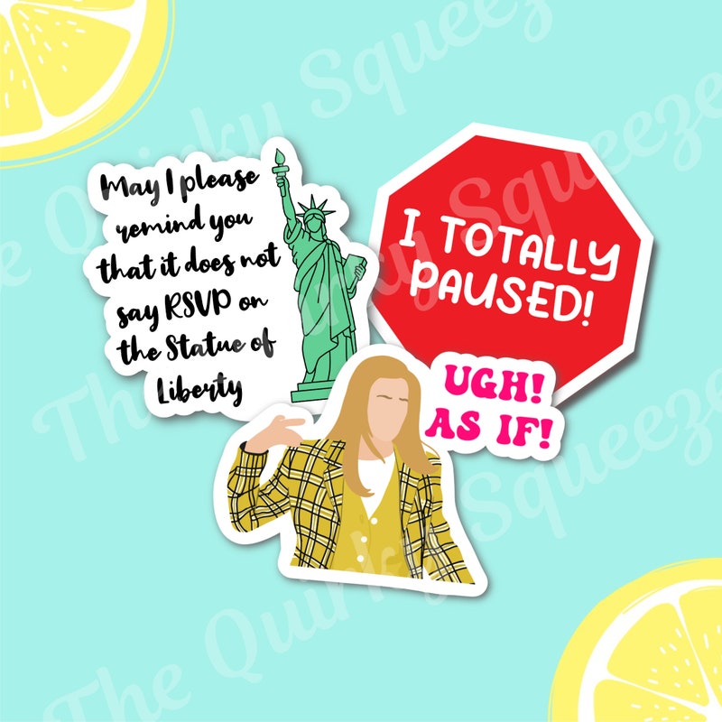 Clueless Stickers - Etsy
