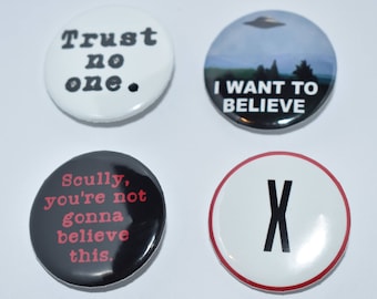 X Files Buttons - Etsy