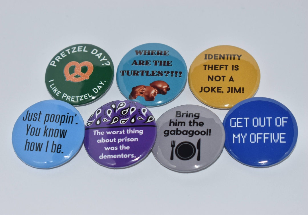 The Office TV Show Inspired Pinback Buttons - Etsy