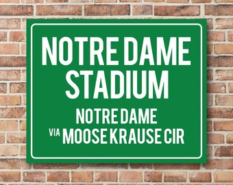 Metal Notre Dame Sign - Etsy