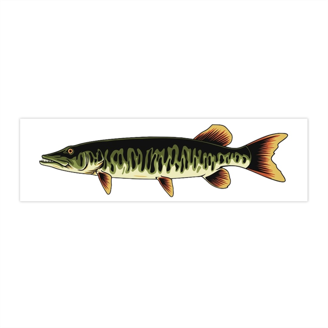 Muskie Bumper Sticker - Etsy