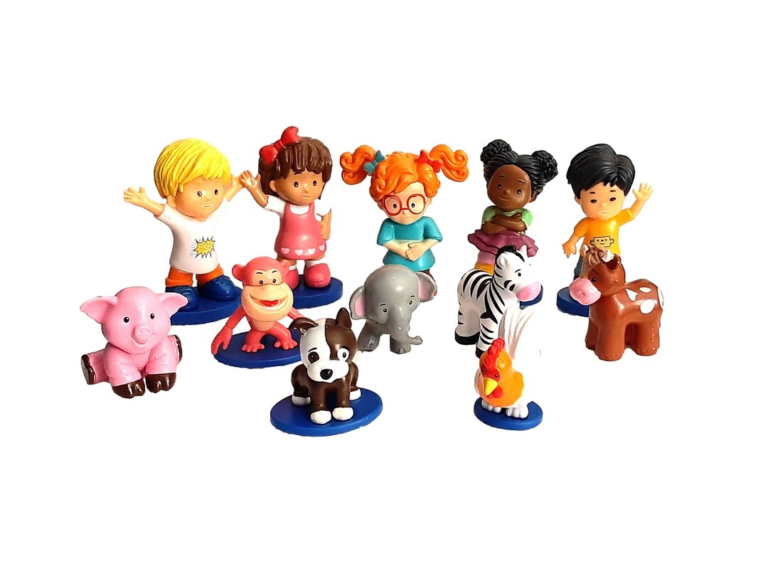 Little People Birthday Cake Toppers Lot of 12 New Rubber Toy Figures ...