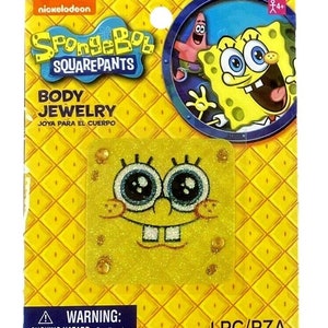 Spongebob Squarepants Lot of 12 Party Favor Glitter and Rhinestone ...