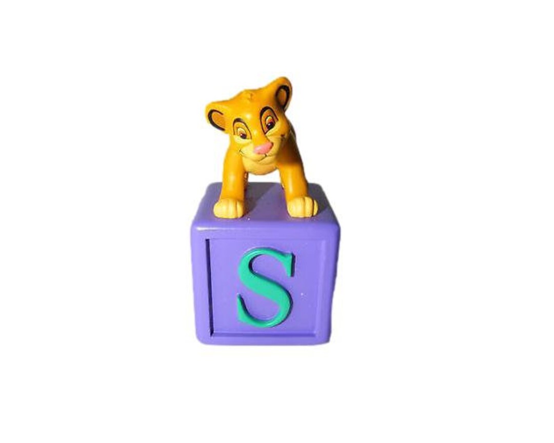 Simba Lion King Disney Figurine Grolier Alphabet Fun Blocks Letter M ...