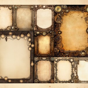 Steampunk Printable Journal Paper, Stationery, Scrapbooking, Digital ...