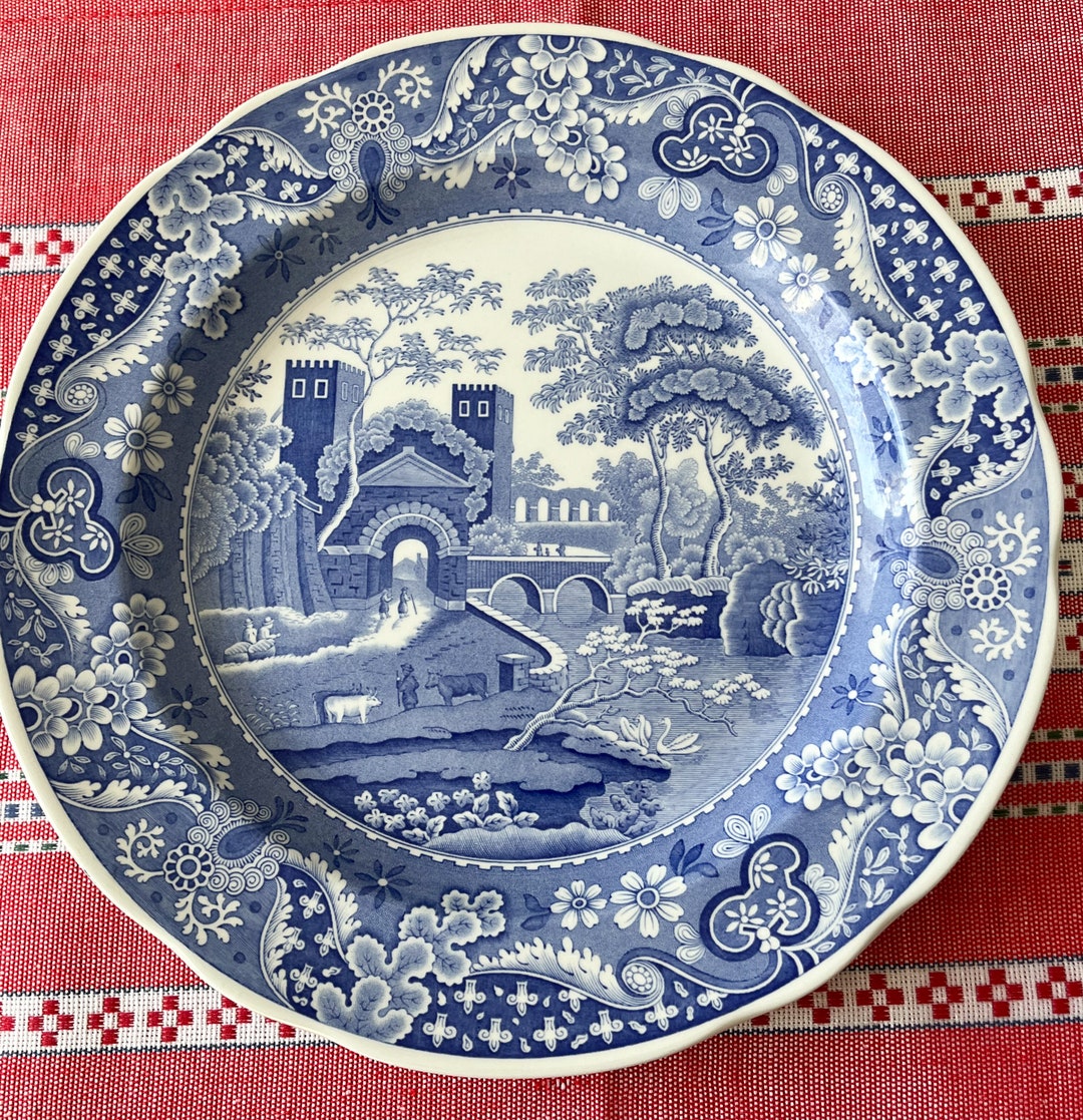 Spode Blue Room Collection Dinner Plate Castle - Etsy