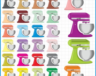 Stand mixer clipart | Etsy