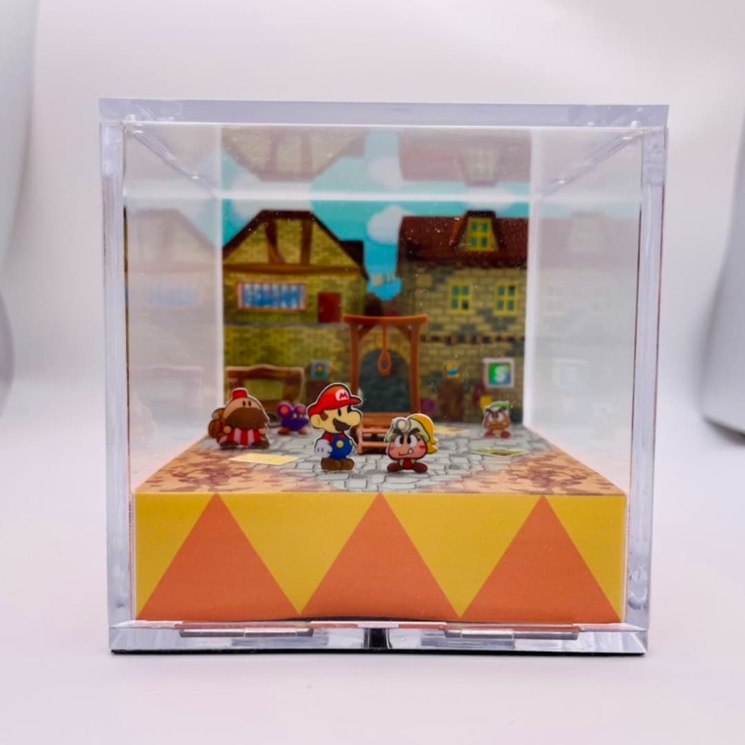 Rogueport 3D Diorama Cube Paper Mario TTYD - Etsy