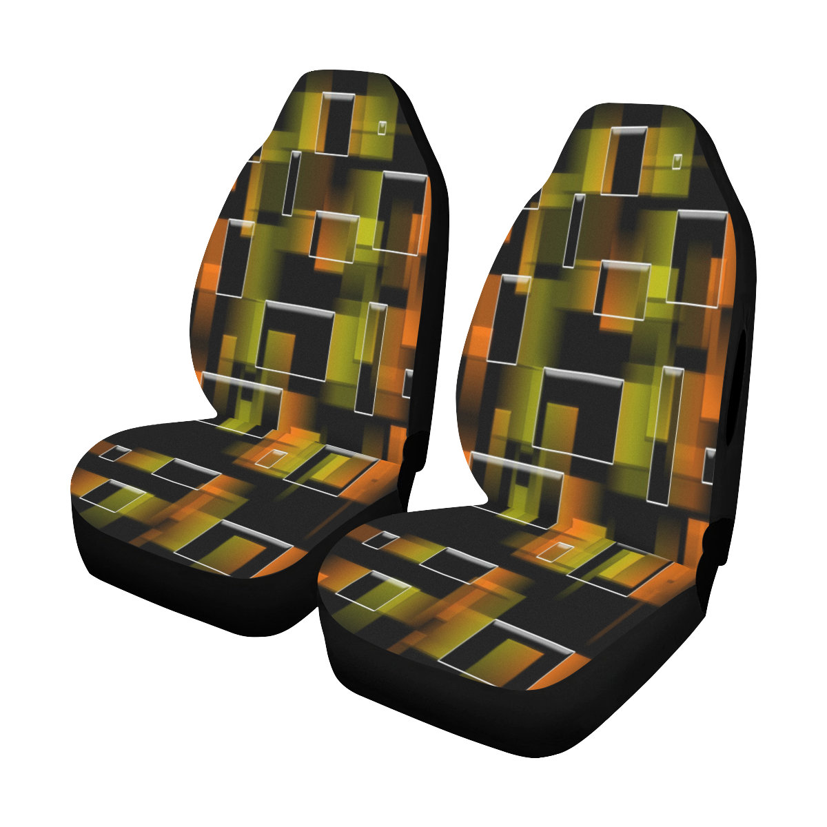 Car Seat Cover 3D Boxes Airbag Compatible