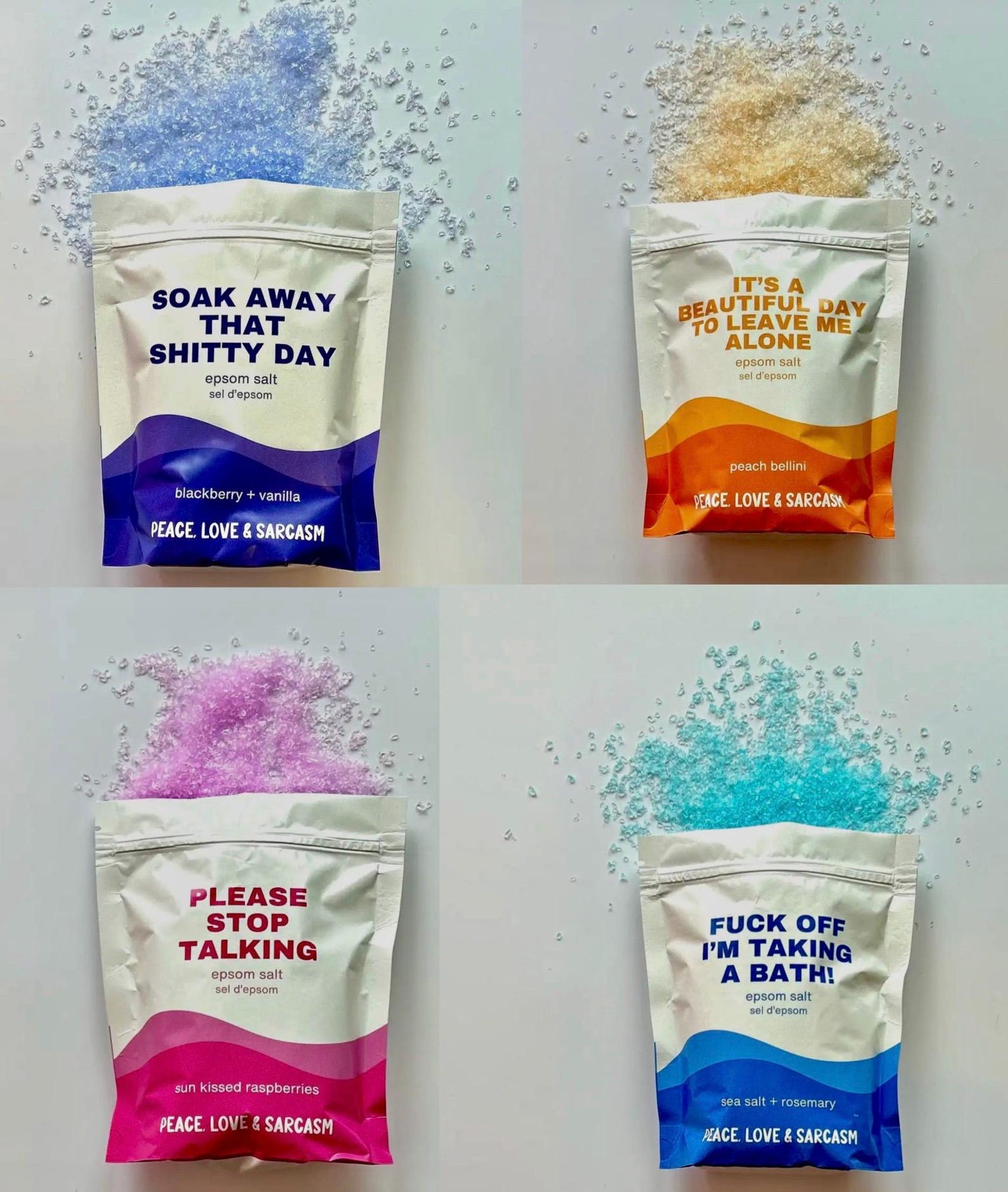 Sassy Epsom Salt Bath Soak Gift Set – Aromatherapy Self Care - Etsy