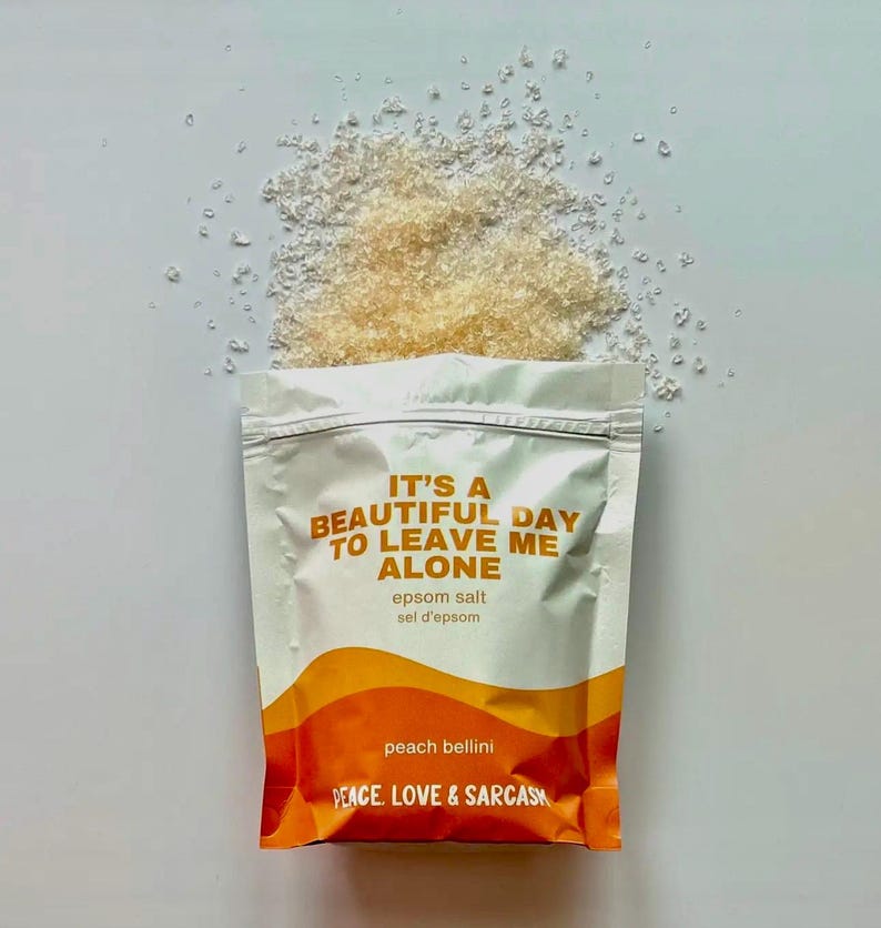 Sassy Epsom Salt Gift Set – Funny Self Care - Etsy