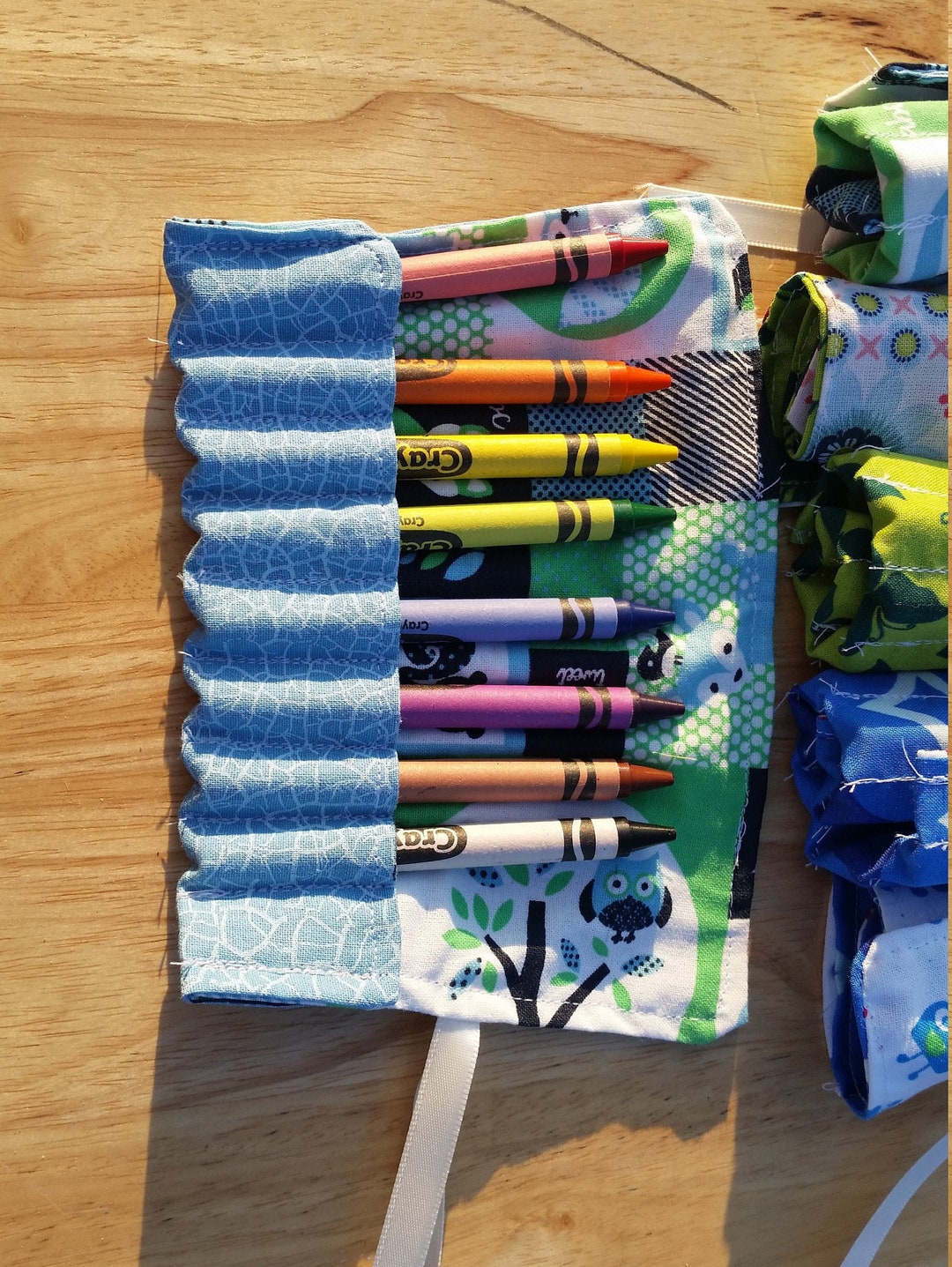 Crayon Rolls (patterns Vary) - Etsy