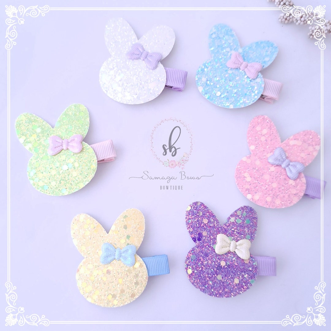 Easter Hair Clips, Easter Bunny Hairclips, Easter Hair Accessories ...