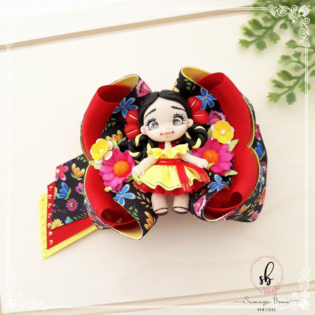 Mexican Hair Bow, Mexican Bow, Cinco De Mayo Hair Bow, 5 De Mayo Bow ...