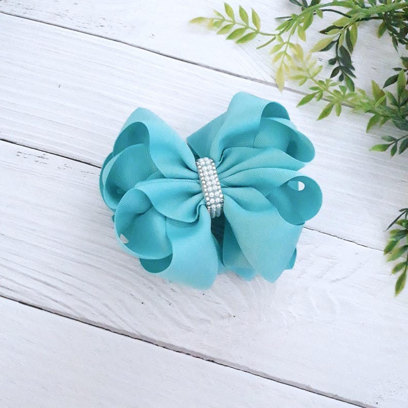 Double-stacked Hair Bow, Layered Hairbow, Boutique Style Bow, Pink ...