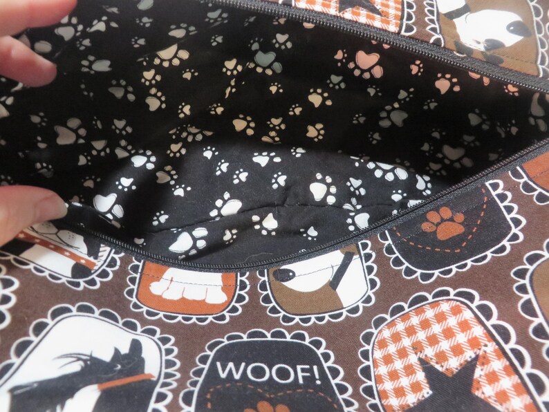 Woof Knitting Project Bag - Etsy