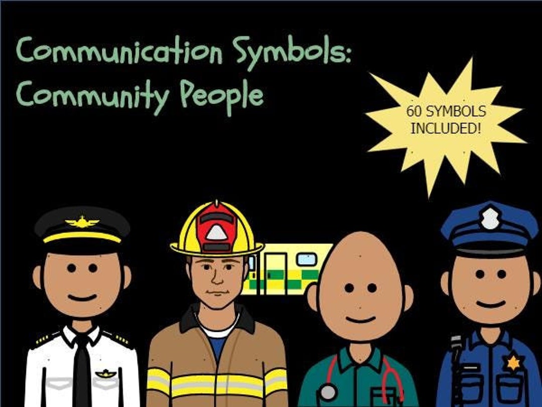 PCS Symbols Community Helpers and Occupations - Etsy