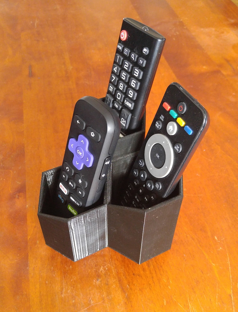 3D Printed Hexagon Remote Holder - Etsy