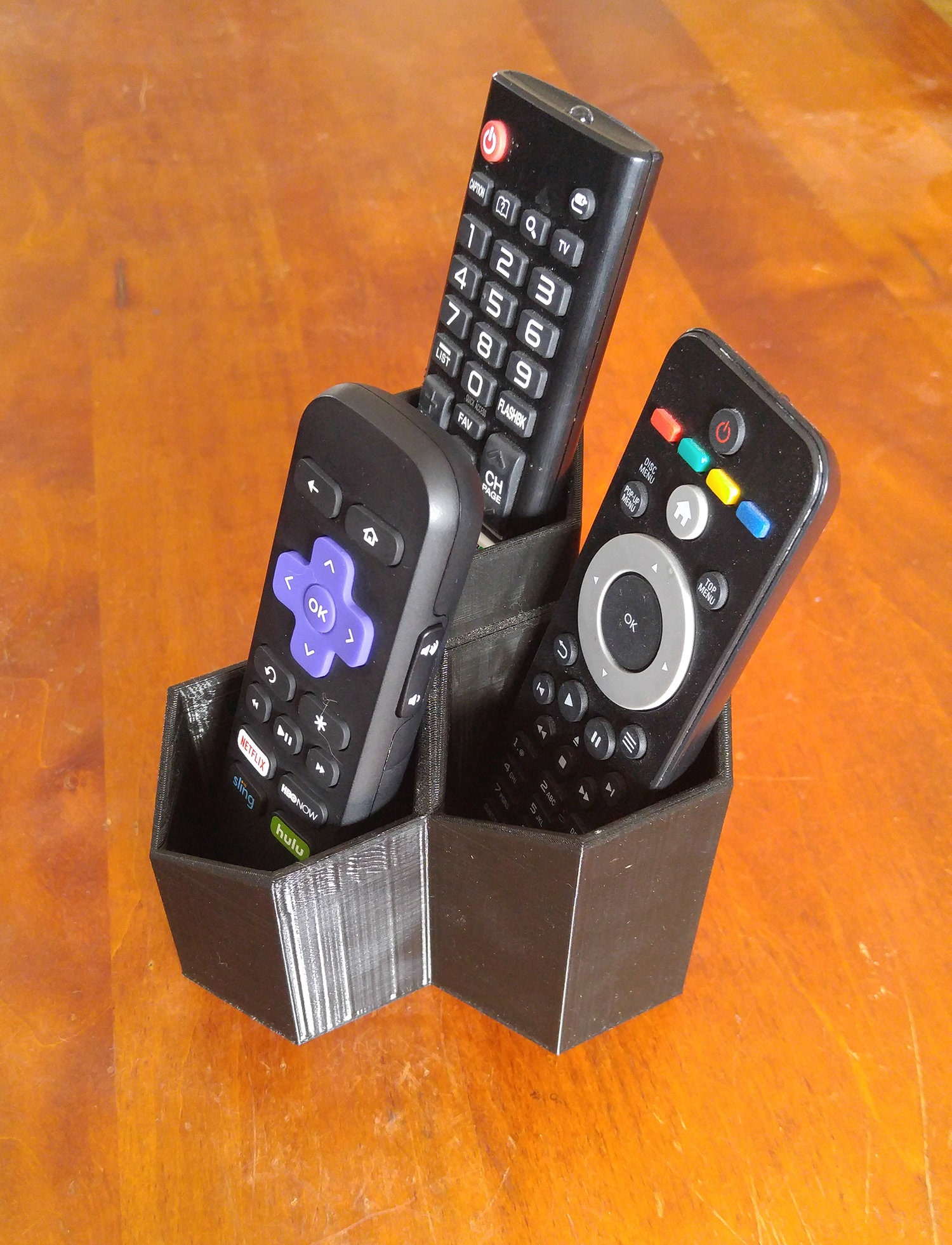 3D Printed Hexagon Remote Holder - Etsy