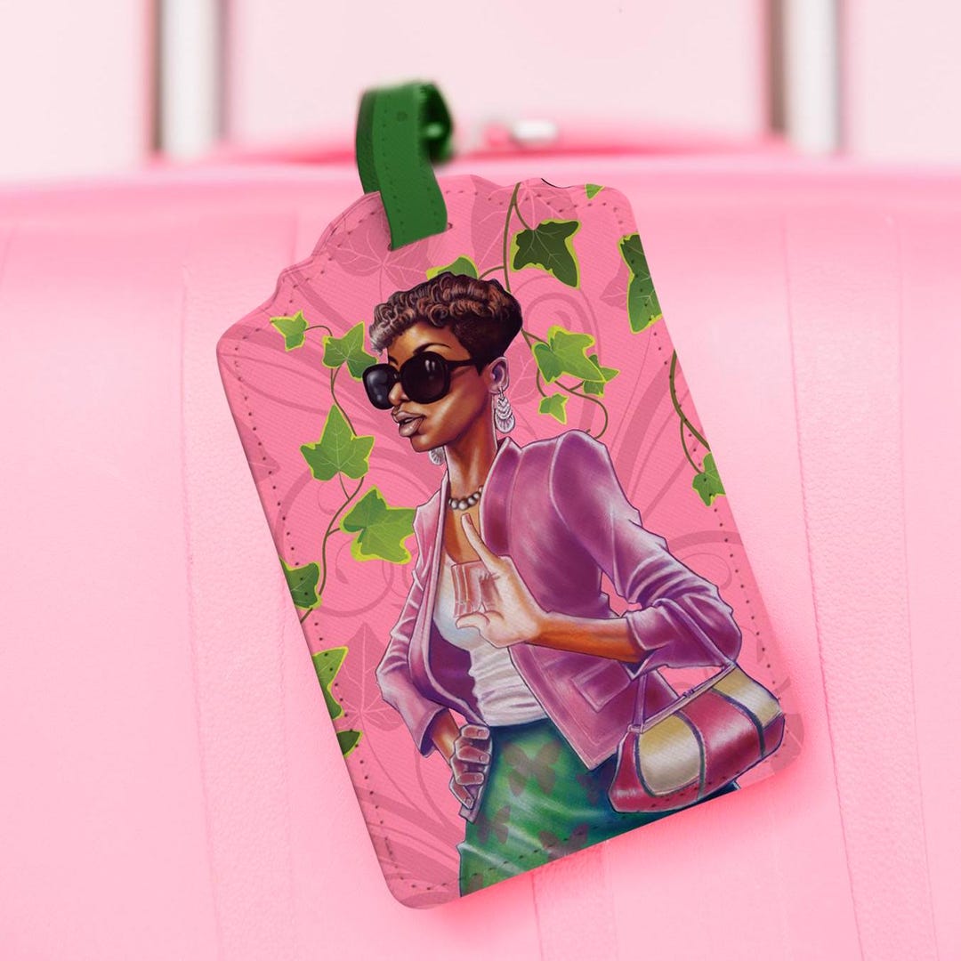 Pink Luggage Tags (1) Backpack Tag, Bag Tags, Name Tags for Backpacks ...