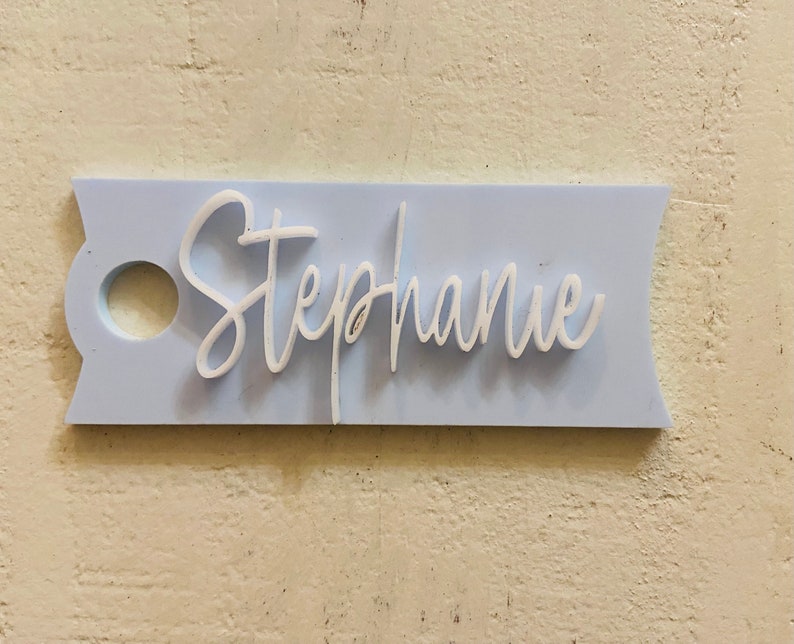 Tumbler Name Plate, Personalized Stanley Cup Topper, Stanley Name Plate ...