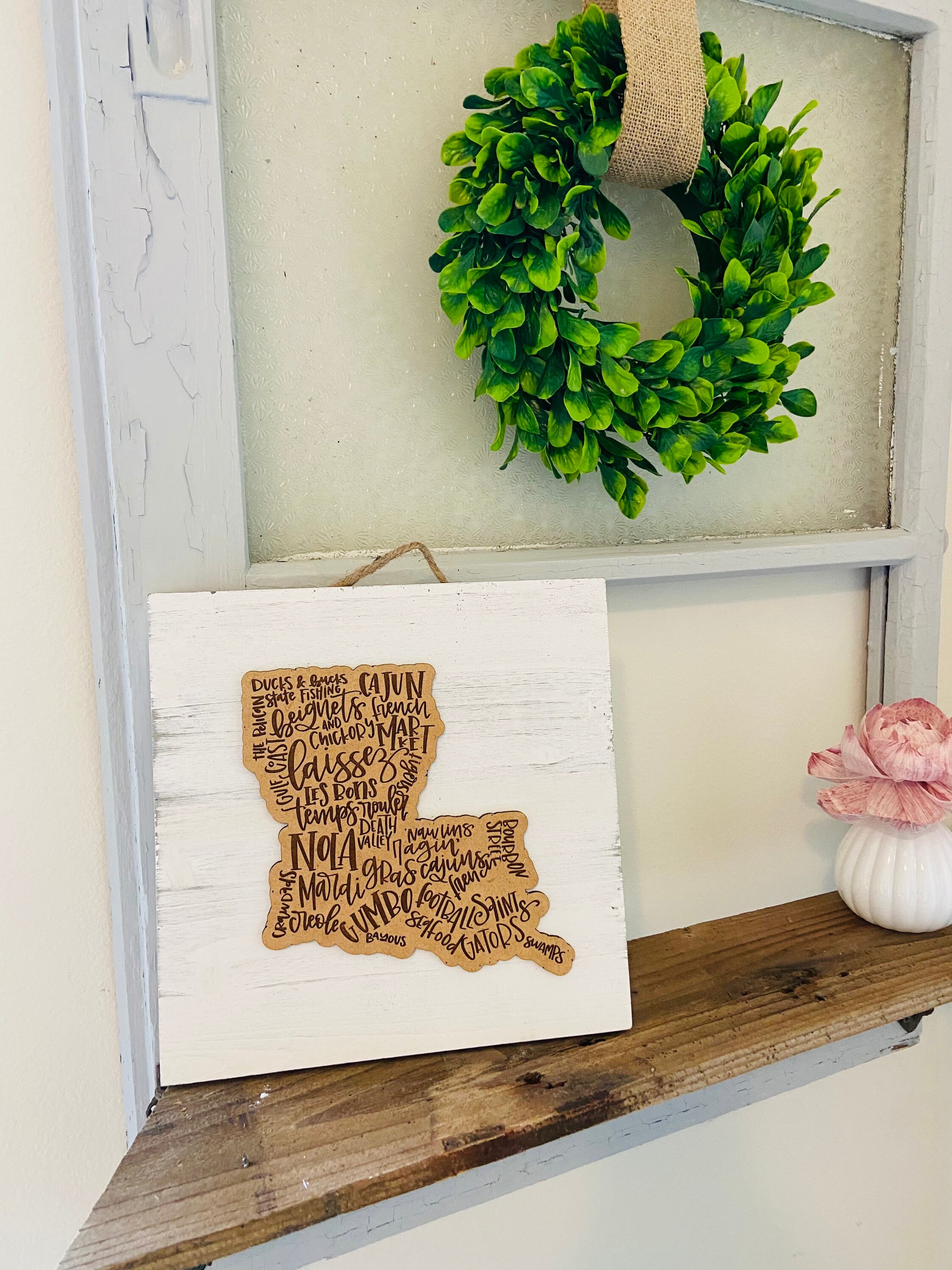 Louisiana State Sign Louisiana Events Sign Louisiana Rustic - Etsy