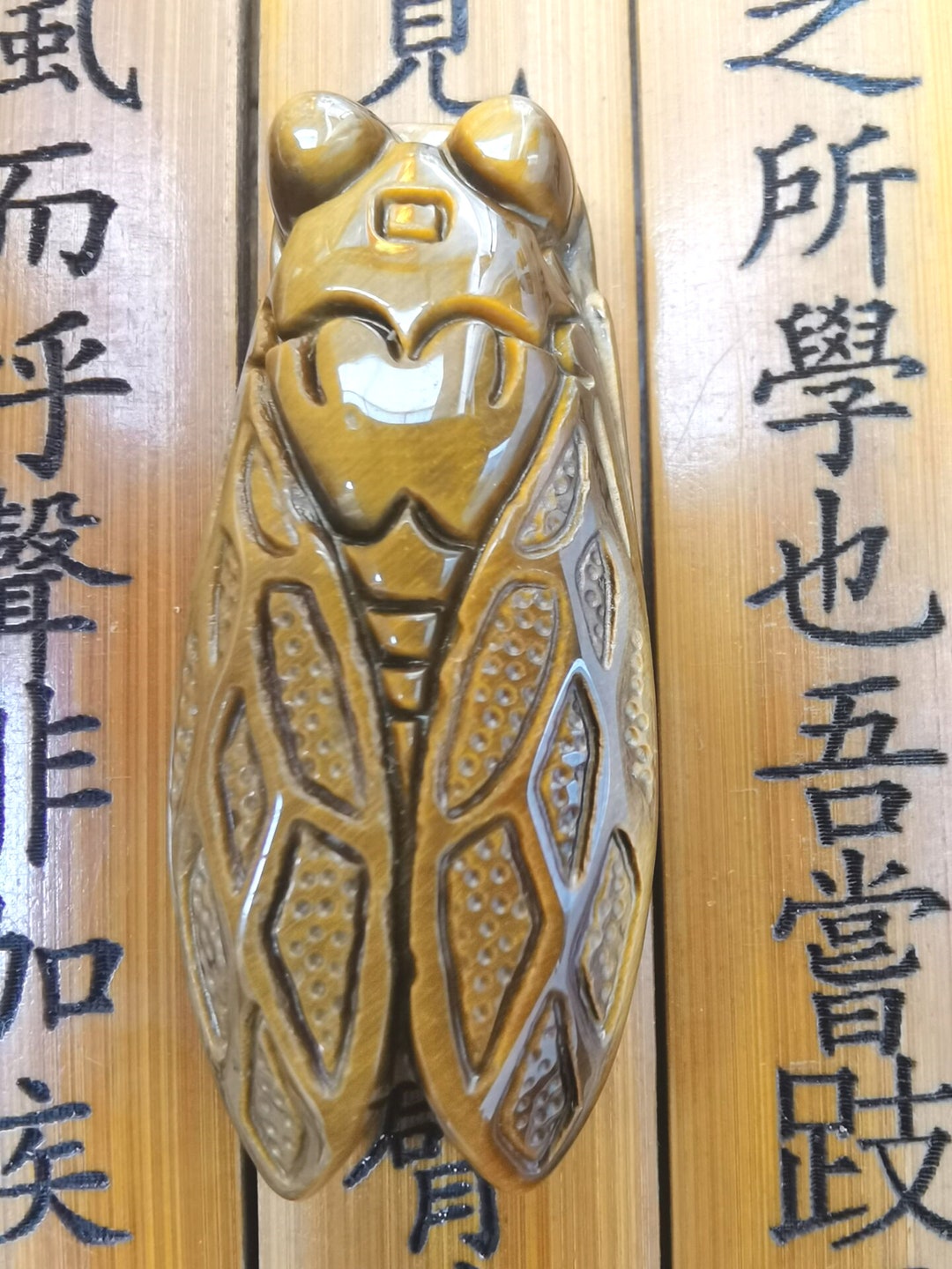 Natural Stone Engrave “ Cicada '' Carved Cicada Pendants - Etsy