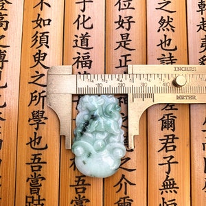 Rare Natural Light Green Jade Stone Engrave Jade Dog Carved - Etsy