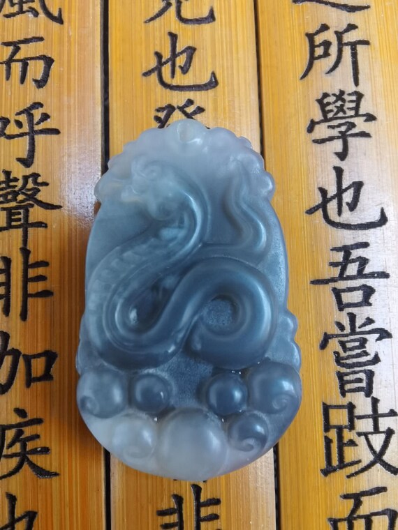 Natural Jade Snake Pendants - Etsy